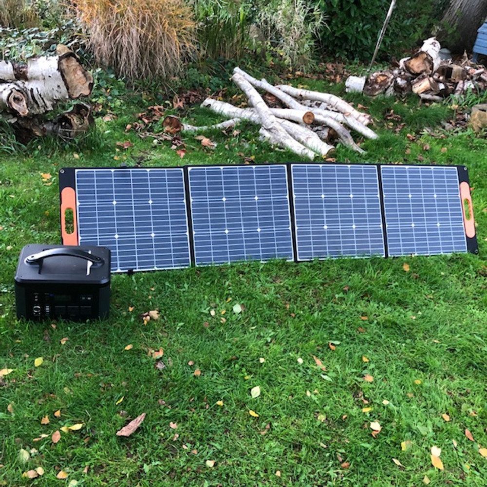 MSC 200W Monocrystalline ETFE 5V/18V QC portable Folding Solar Panel