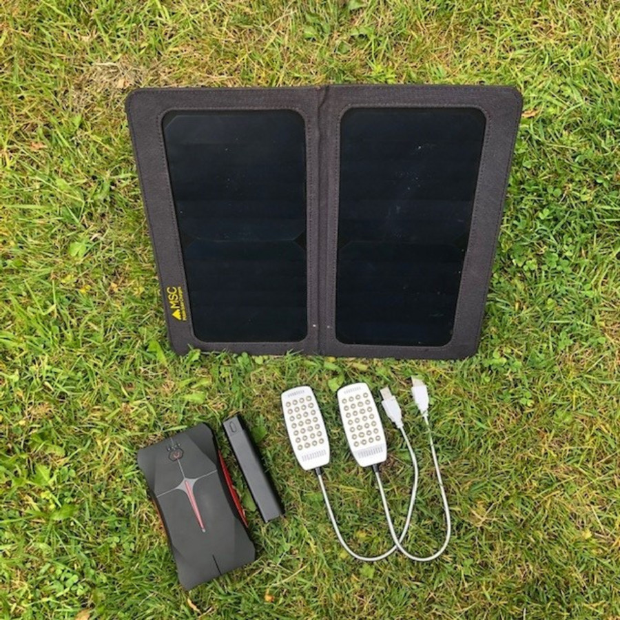 13W Solar & Overland Jumper Power Banks USB LED